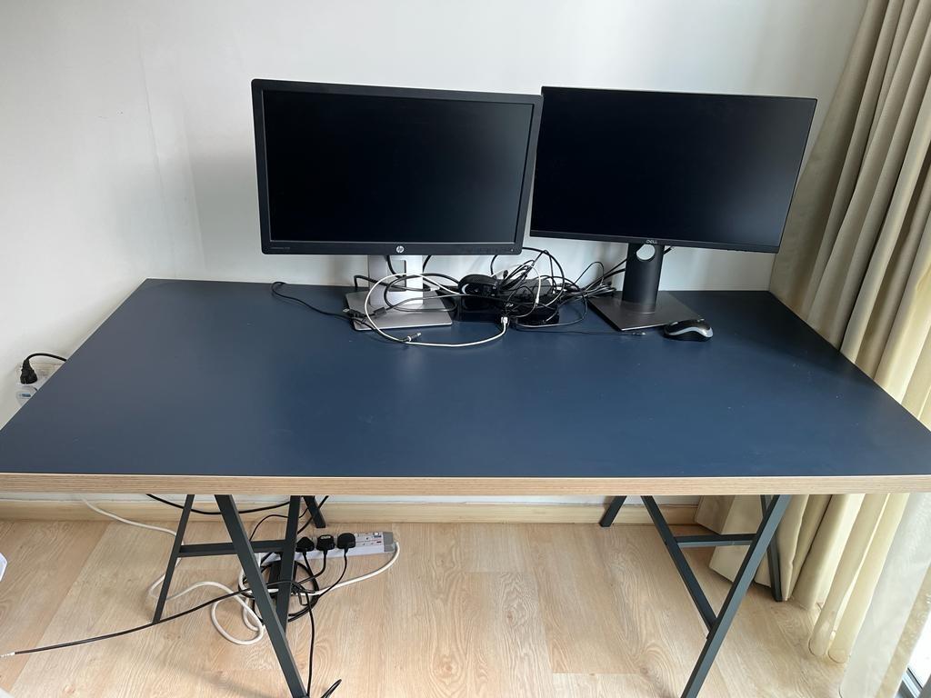 Blue Ikea Table, Furniture & Home Living, Furniture, Tables & Sets on ...