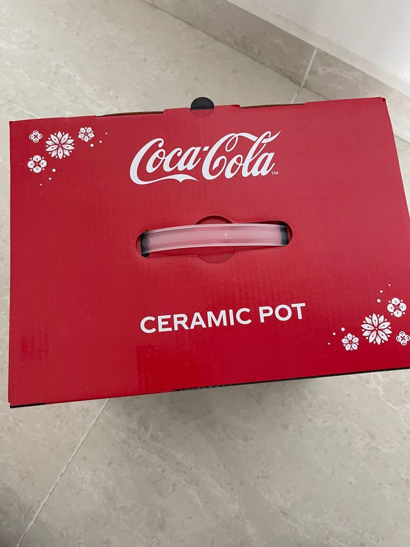 Brand new coca cola ceramic 3.5L ceramic pot, Furniture & Home Living ...