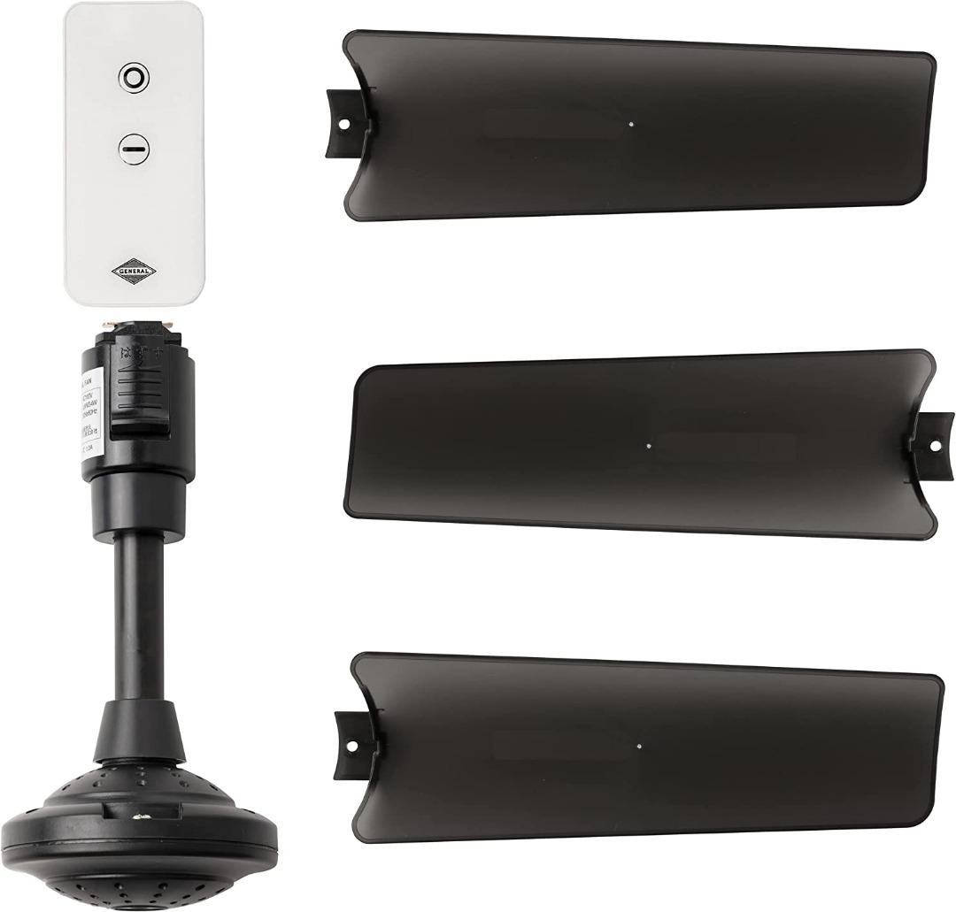 BRID Duct Rail Fan (Black), Furniture & Home Living, Lighting & Fans ...