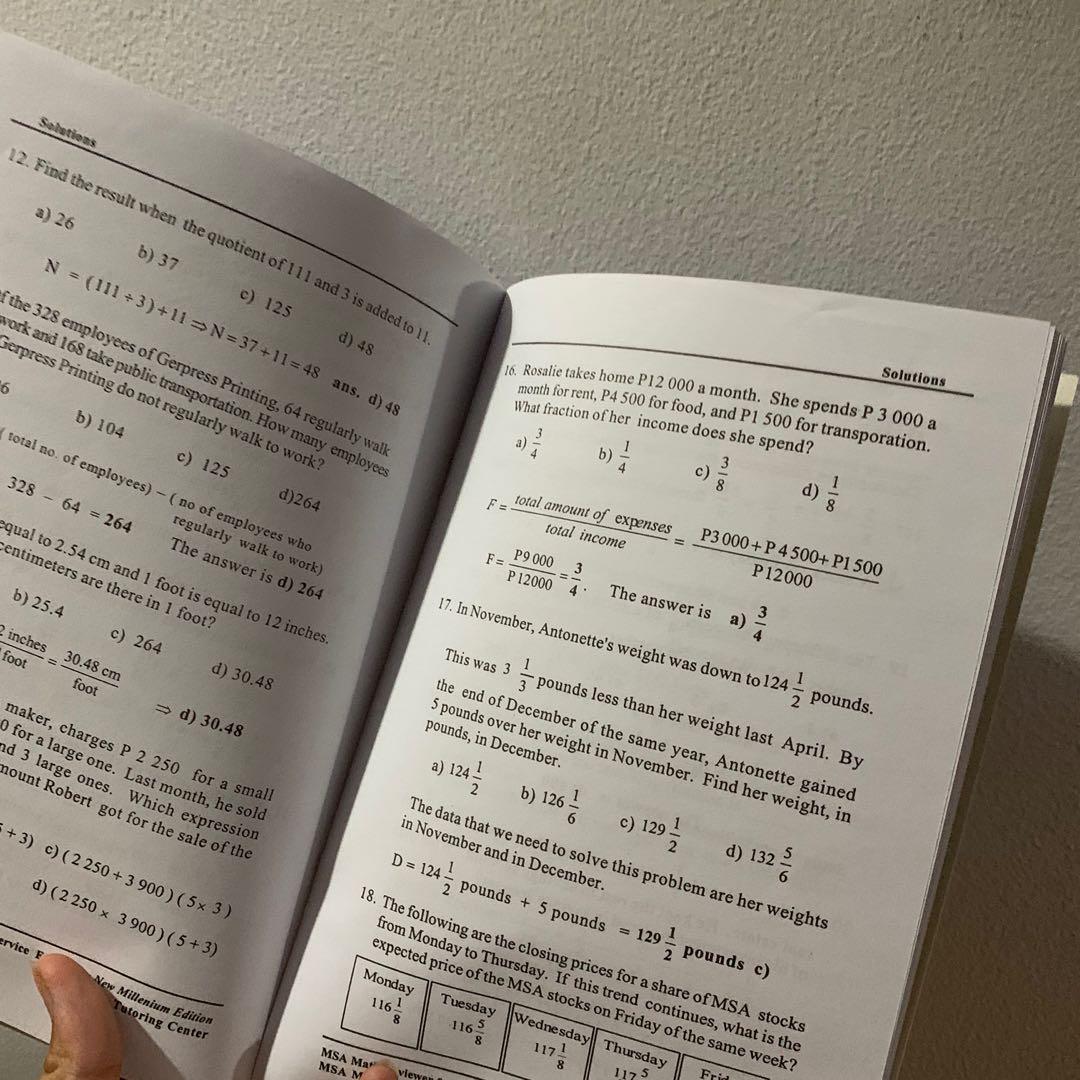 BUNDLE MSA Practice Test And Math CIVIL SERVICE EXAM REVIEWER Hobbies BUNDLE MSA Practice Test And Math CIVIL SERVICE EXAM REVIEWER Hobbies