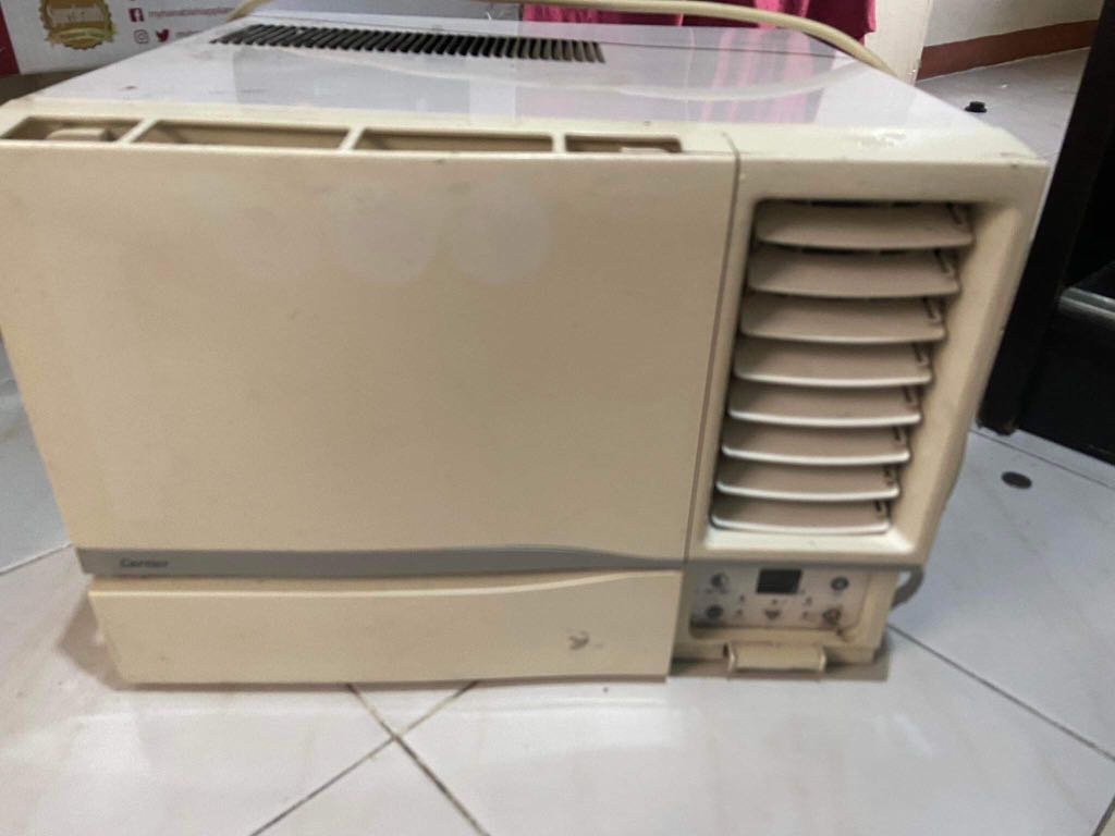 Carrier 1 HP Window Type Aircon, TV & Home Appliances, Air Conditioning ...