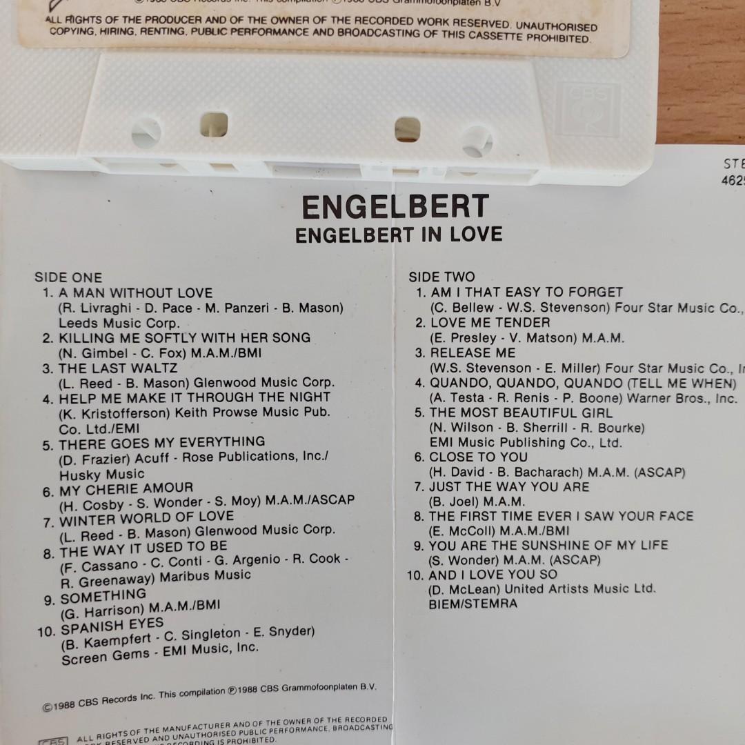 Cassette tape Engelbert Humperdinck, Hobbies & Toys, Music & Media, CDs ...