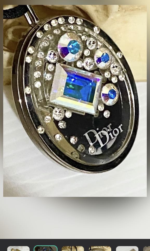 Christian Dior necklace kalung authentic, not chanel hermes, 34 x 44 mm ...