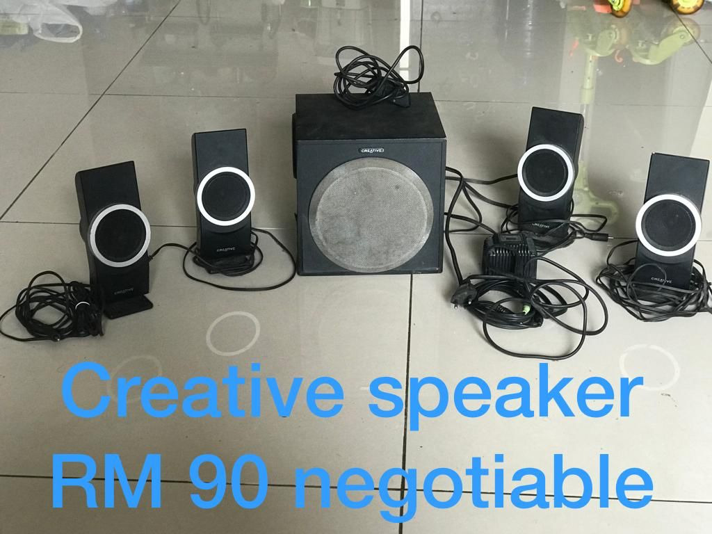 Creative Speaker 4.1, Audio, Soundbars, Speakers & Amplifiers on Carousell