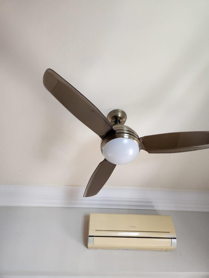 Crestar Ceiling Fan with LED Lights & Remote Control, Furniture & Home ...