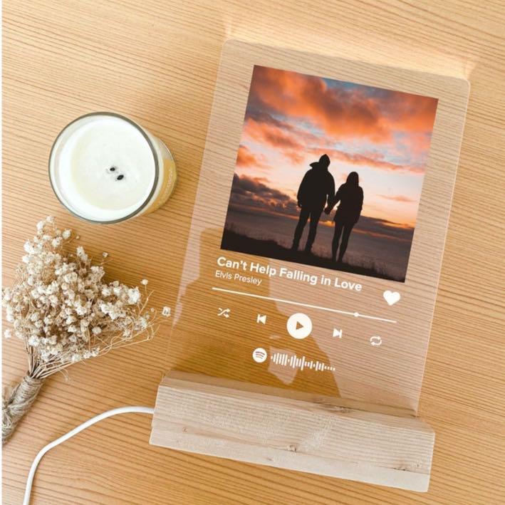 Custom LED Acrylic Album Art Spotify Song| BIRTHDAY GIFT, Hobbies ...