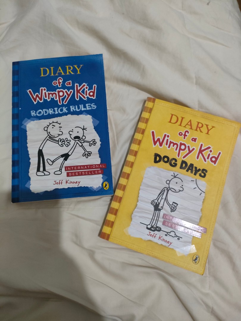 Diary of a wimpy kid (Dog Days and Rodrick Rules), Hobbies & Toys ...