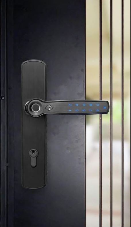 Digital Lock for HDB metal gate, Furniture & Home Living, Security ...