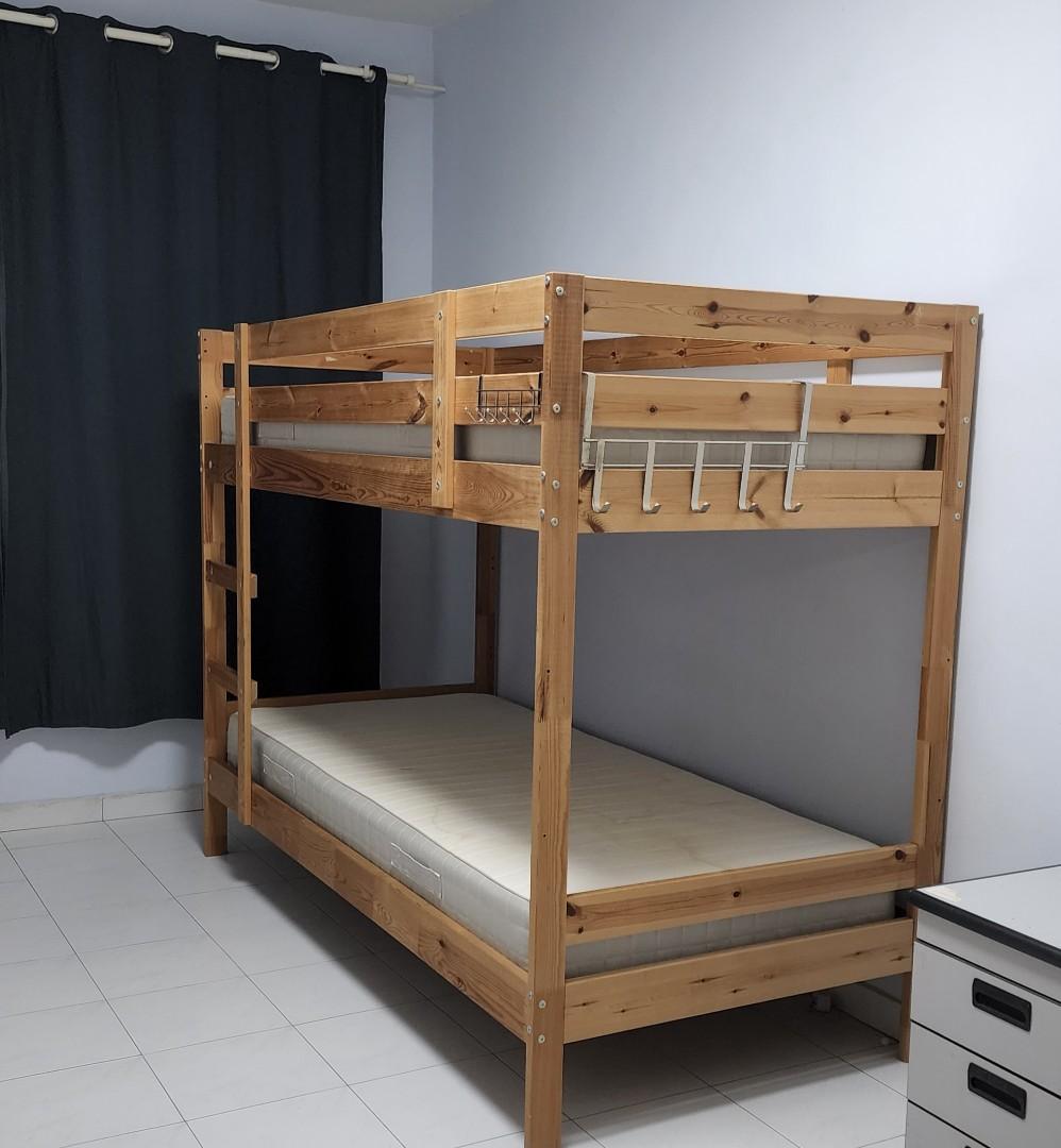 double decker bed frame, Furniture & Home Living, Furniture, Bed Frames ...