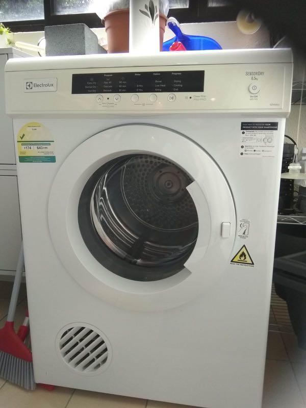 Electrolux 6.5kg sensor dryer, TV & Home Appliances, Washing Machines ...