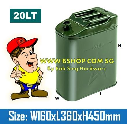 FUEL TANK/ PETROL DRUM CANISTER/ FUEL METAL JERRY TIN 10LT & 20LT ONLY ...