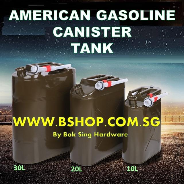 FUEL TANK/ PETROL DRUM CANISTER/ FUEL METAL JERRY TIN 10LT & 20LT ONLY ...