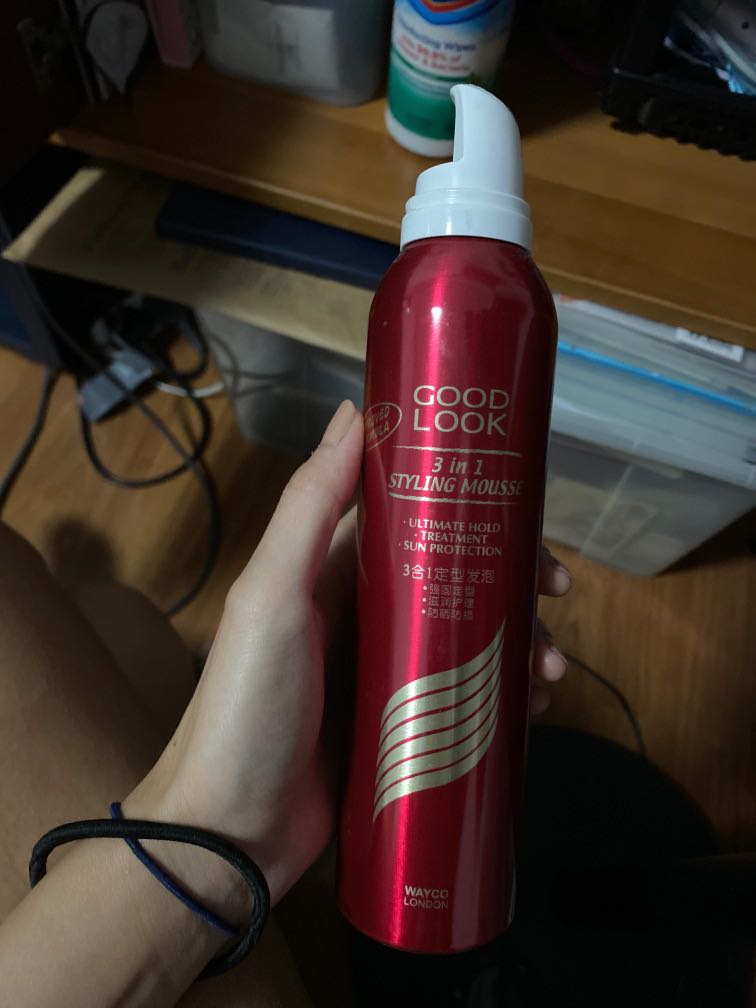 Good Look 3-in-1 styling mousse, Beauty & Personal Care, Hair on Carousell