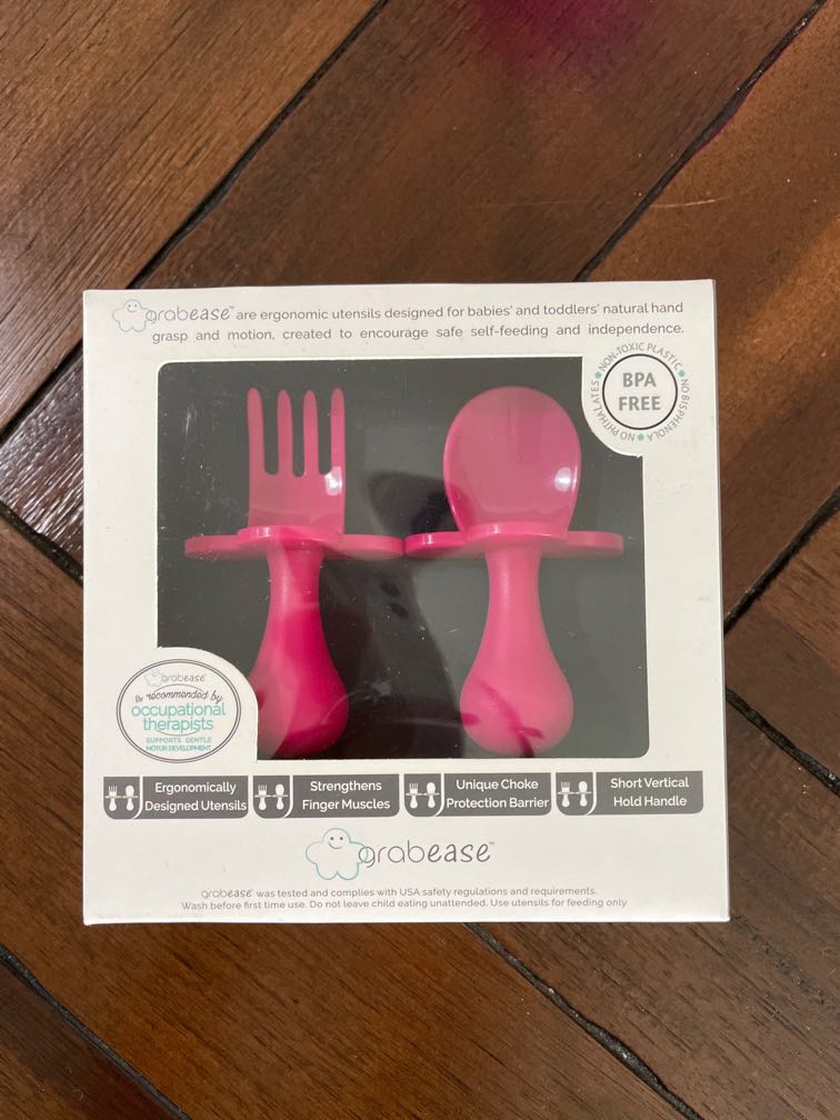 Grabease self feeding spoon and fork, Babies & Kids, Nursing & Feeding ...