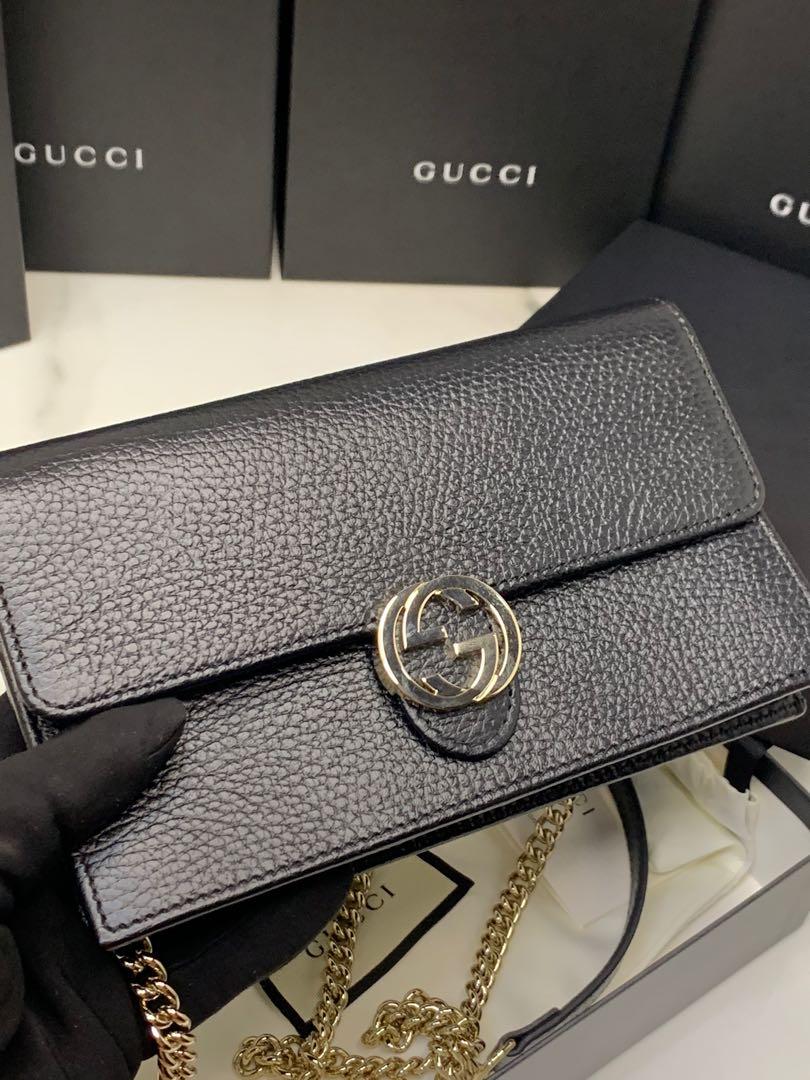 Gucci WOC Black BN, Luxury, Bags & Wallets on Carousell