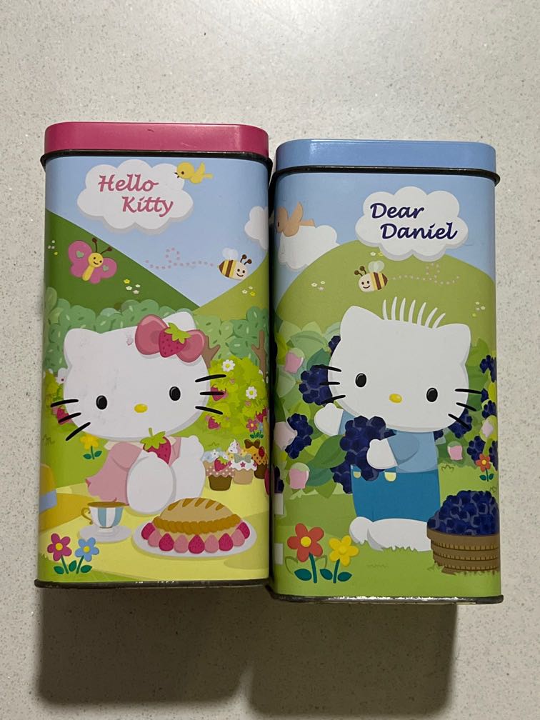 HELLO KITTY DEAR DANIEL Sanrio LIMITED EDITION mooncake metal tin boxes ...