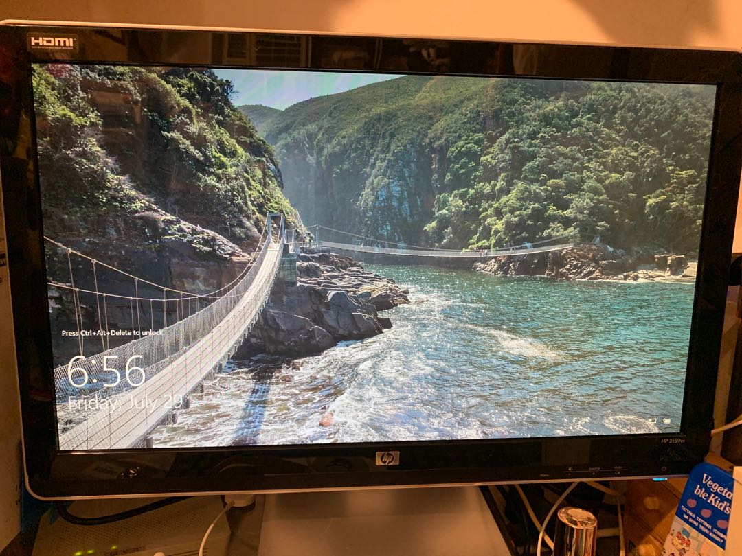 HP 2159m 22吋 HDMI 高清 靚Mon, 電腦＆科技, 電腦周邊及配件, 電子屏幕 - Carousell