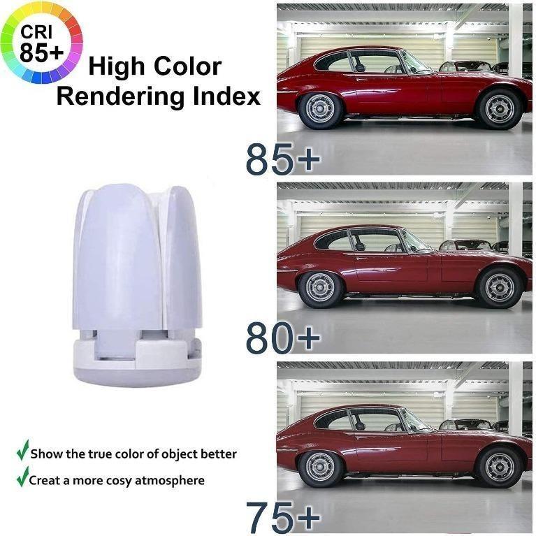 HZSANUE B22 Bayonet LED Garage Light 28W, Daylight White 6500K 2800Lm Deformable Workshop Lamp ...