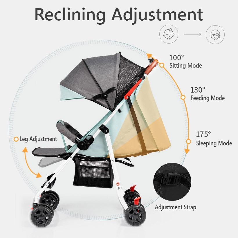[iDS] Reclining Folding 4.3kg Lightweight Baby Stroller - Foldable ...