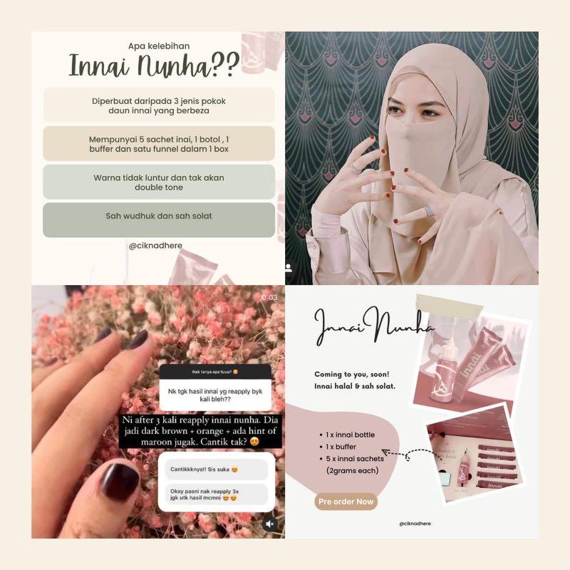 Inai Nunha by Neelofa, Beauty & Personal Care, Hands & Nails on Carousell