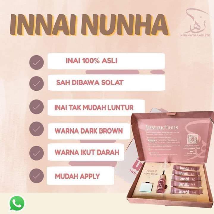 Inai Nunha by Neelofa, Beauty & Personal Care, Hands & Nails on Carousell