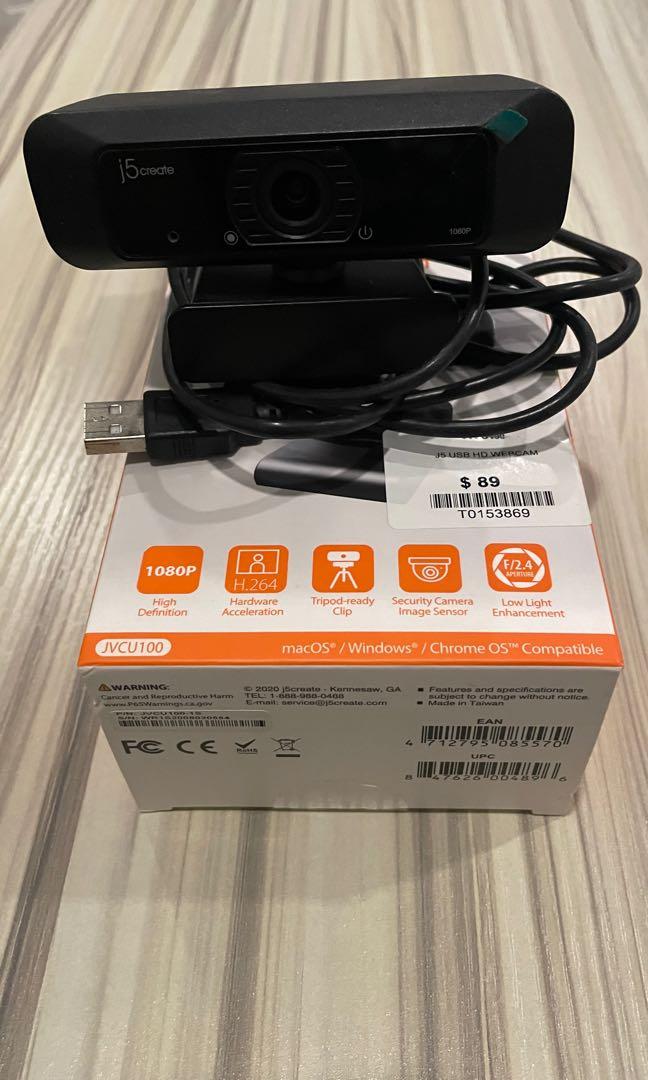 j5 create USB HD Webcam with 360 rotation, Computers & Tech, Parts ...