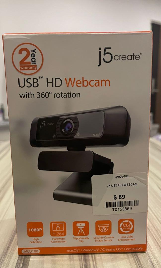 j5 create USB HD Webcam with 360 rotation, Computers & Tech, Parts ...
