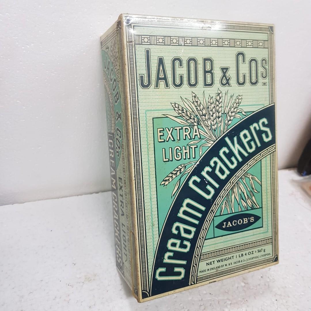 Jacob & Co. Metal cream crackers rectangle tin, Hobbies & Toys ...