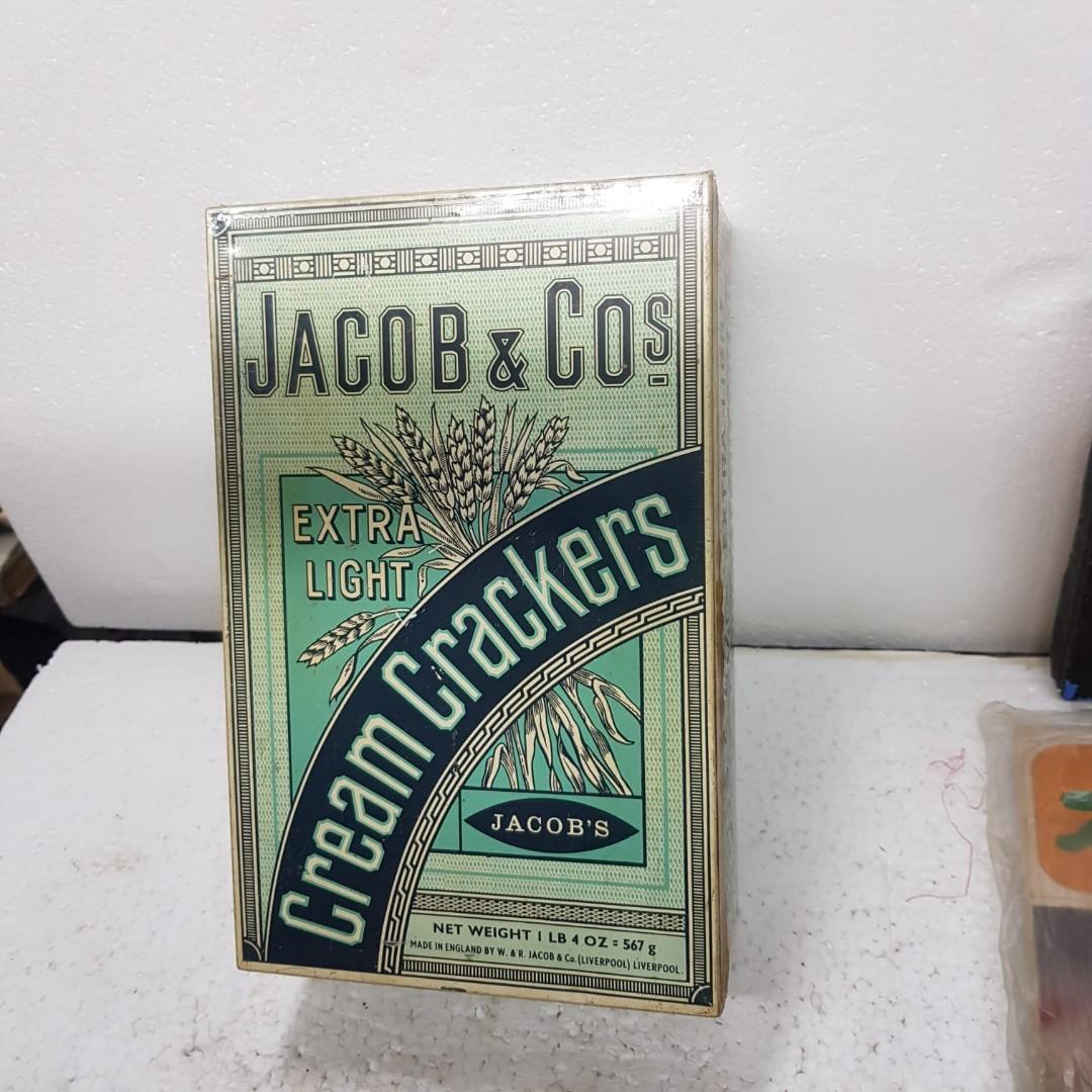 Jacob & Co. Metal cream crackers rectangle tin, Hobbies & Toys ...