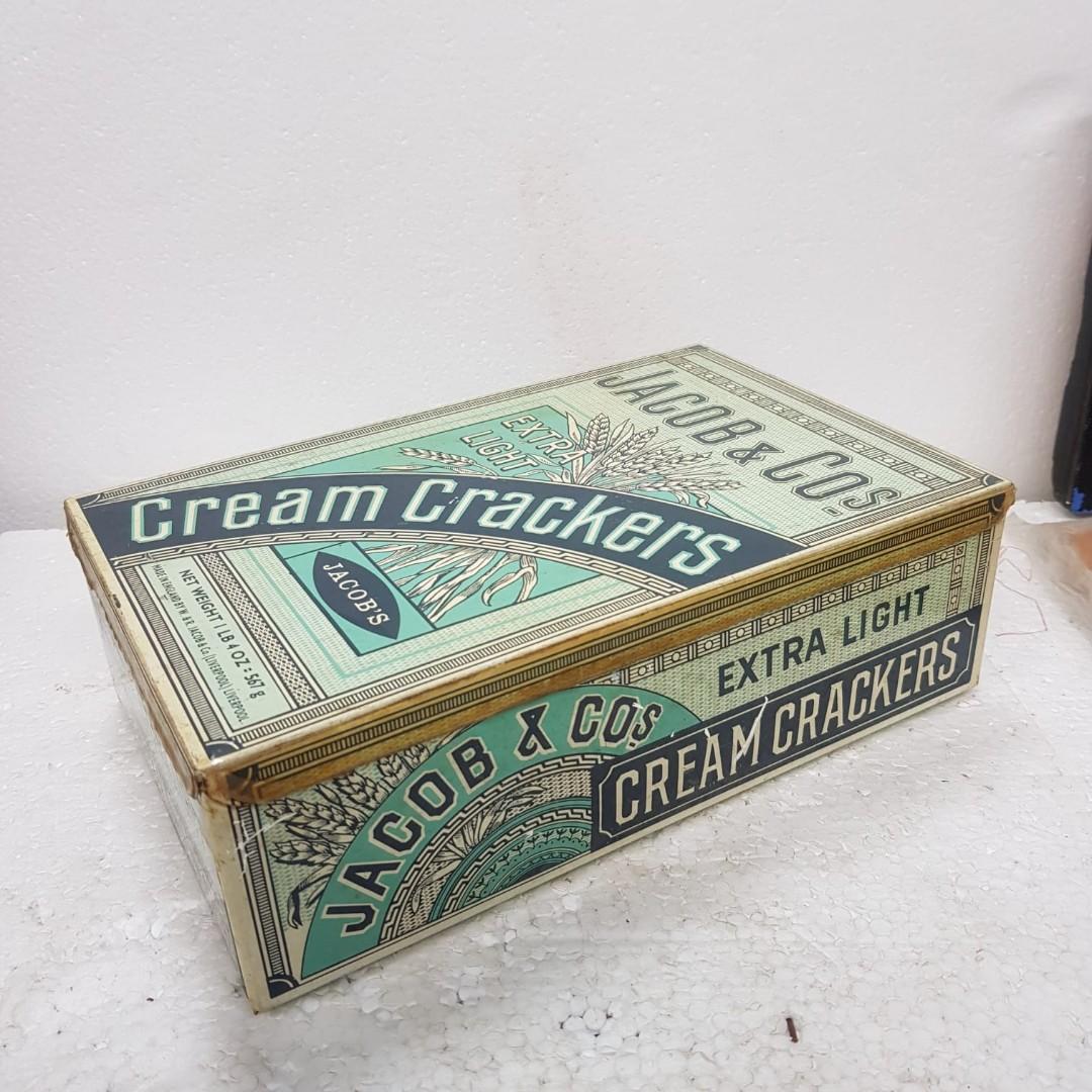 Jacob & Co. Metal cream crackers rectangle tin, Hobbies & Toys ...