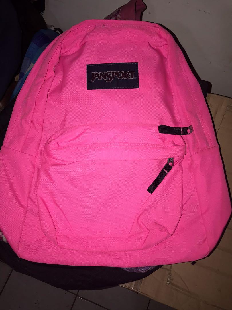 Jansport hot pink backpack, Women's Fashion, Bags & Wallets, Backpacks ...