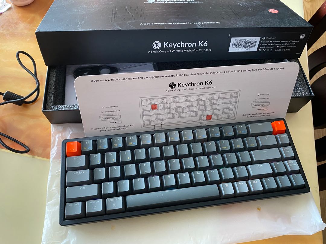 Keychron K6 Mechanical keyboard, Computers & Tech, Parts & Accessories ...