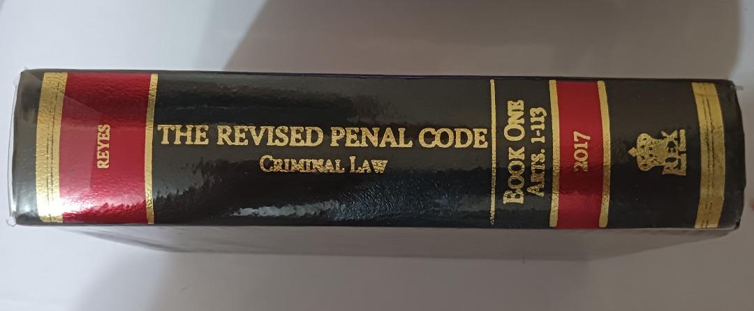 Law Textbooks Civil Code Of The Philippines Book 1 And The Revised
