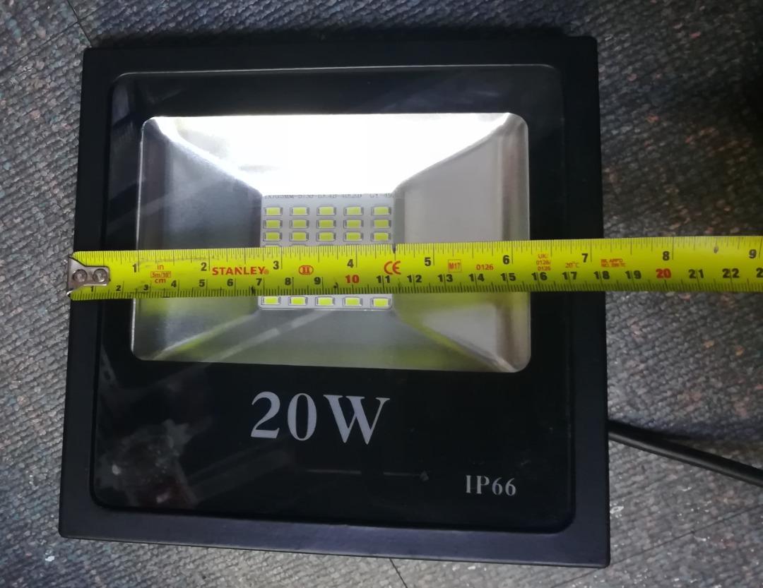 LED Flood Light 20 Watts 220V Waterproof Daylight, Furniture & Home ...