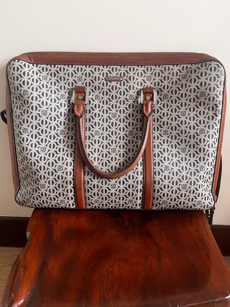 Louis Quatorze Leather Laptop Bag (Authentic), Luxury, Bags & Wallets ...