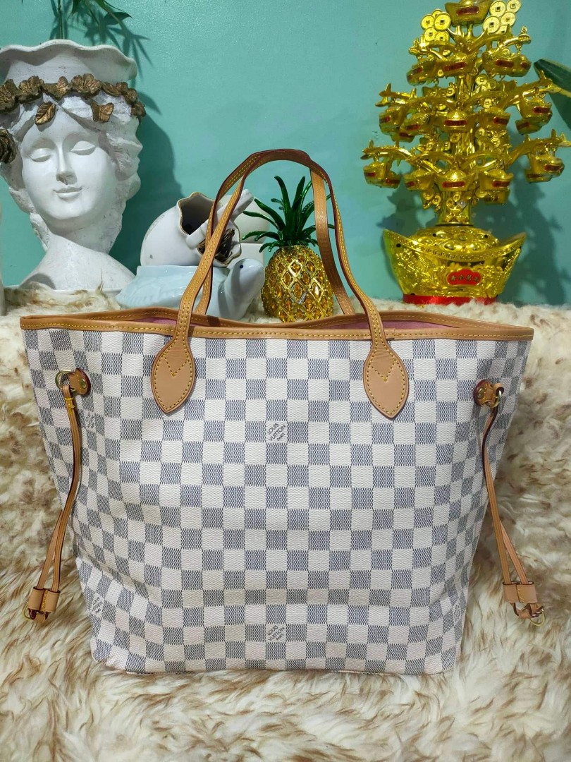 LV NEVERFULL AZUR, Luxury, Bags & Wallets on Carousell
