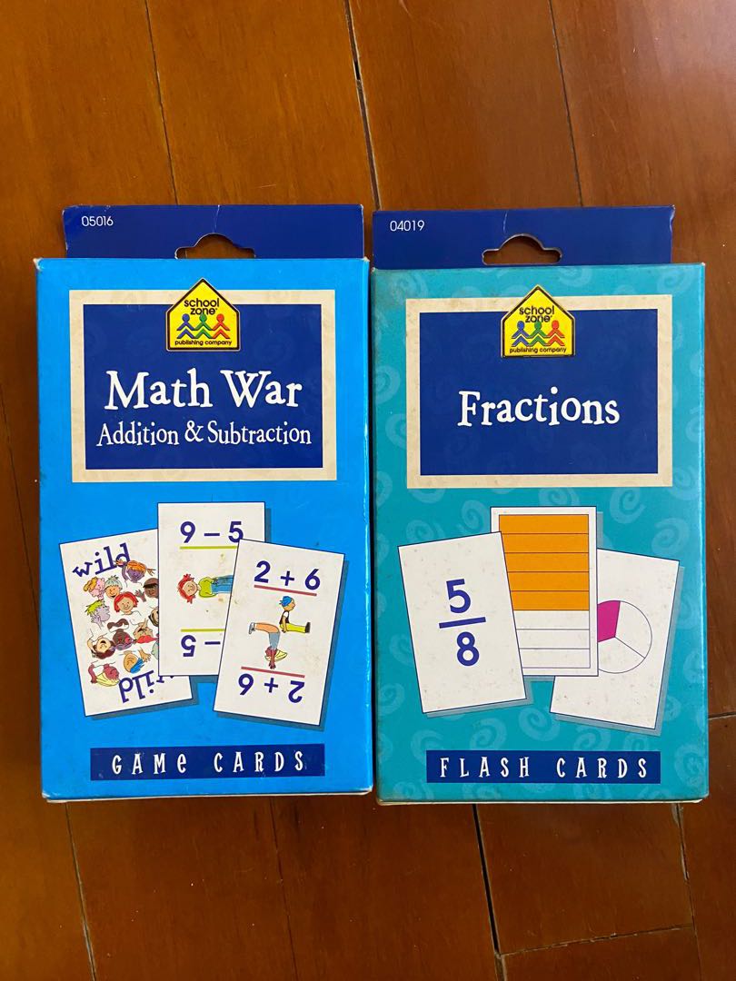 Math game cards set, 興趣及遊戲, 玩具 & 遊戲類 - Carousell