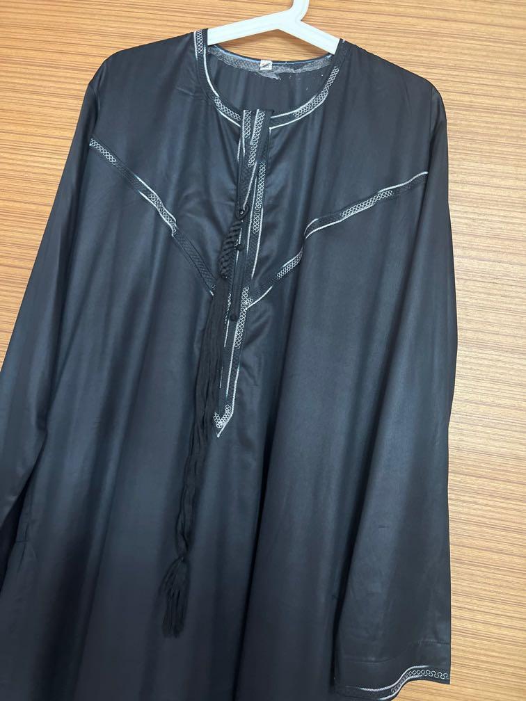 Mens Black Jabah 60, Men's Fashion, Muslim Wear, Jubahs on Carousell