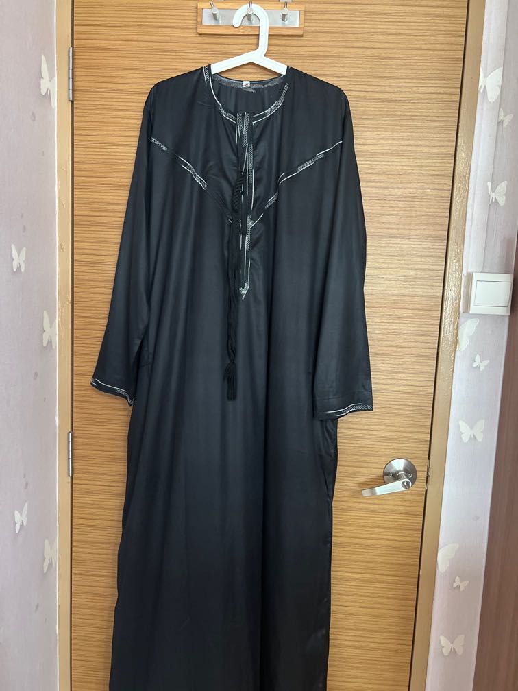 Mens Black Jabah 60, Men's Fashion, Muslim Wear, Jubahs on Carousell