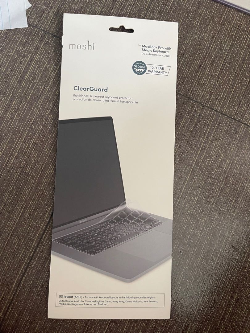 Moshi ClearGuard Keyboard Protector (Macbook Pro with Magic Keyboard 16 ...