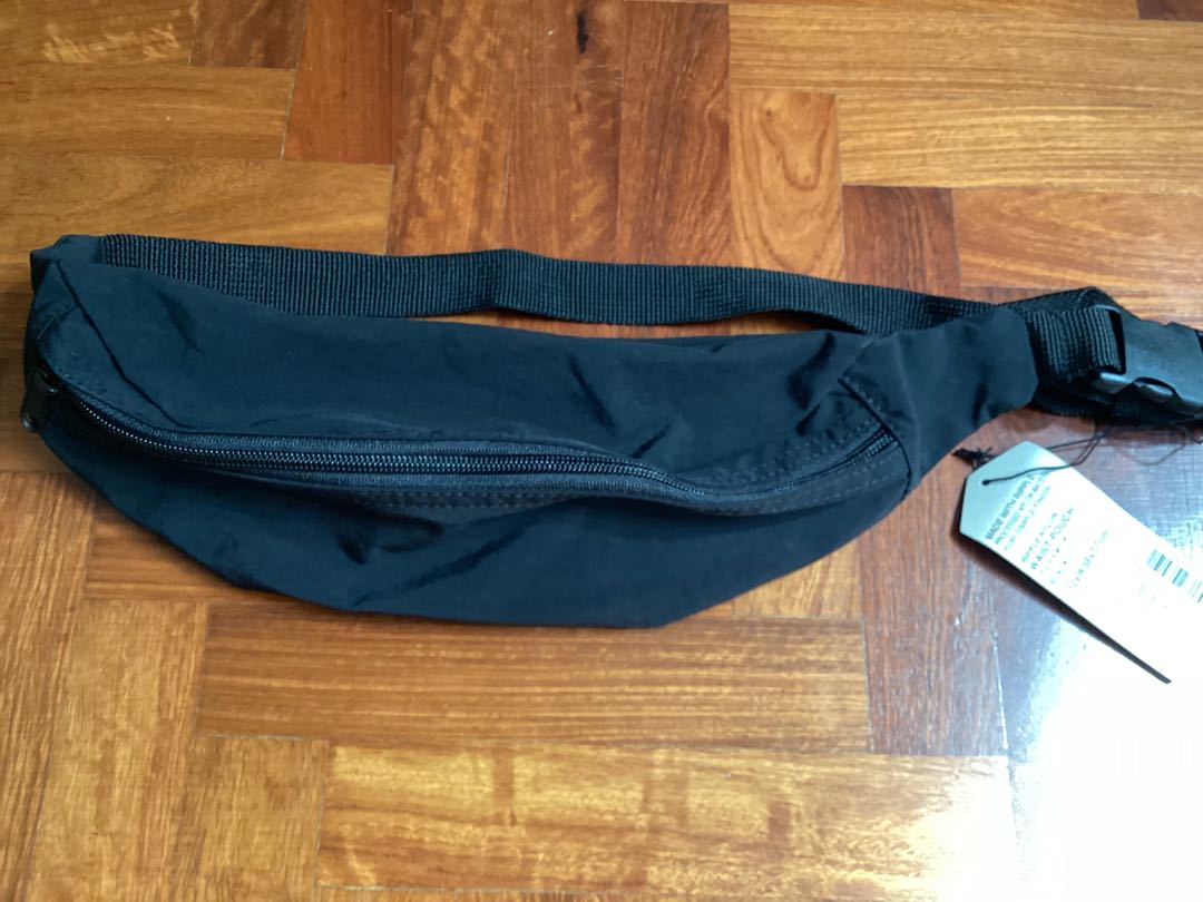 MUJI Labo nylon waist pouch bag black, Men's Fashion, Bags, Belt bags ...