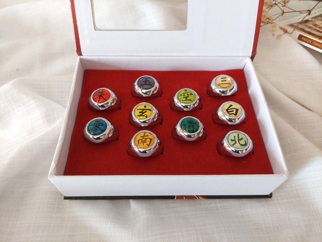 Naruto Akatsuki Rings Set, Toys & Collectibles, Lainnya di Carousell