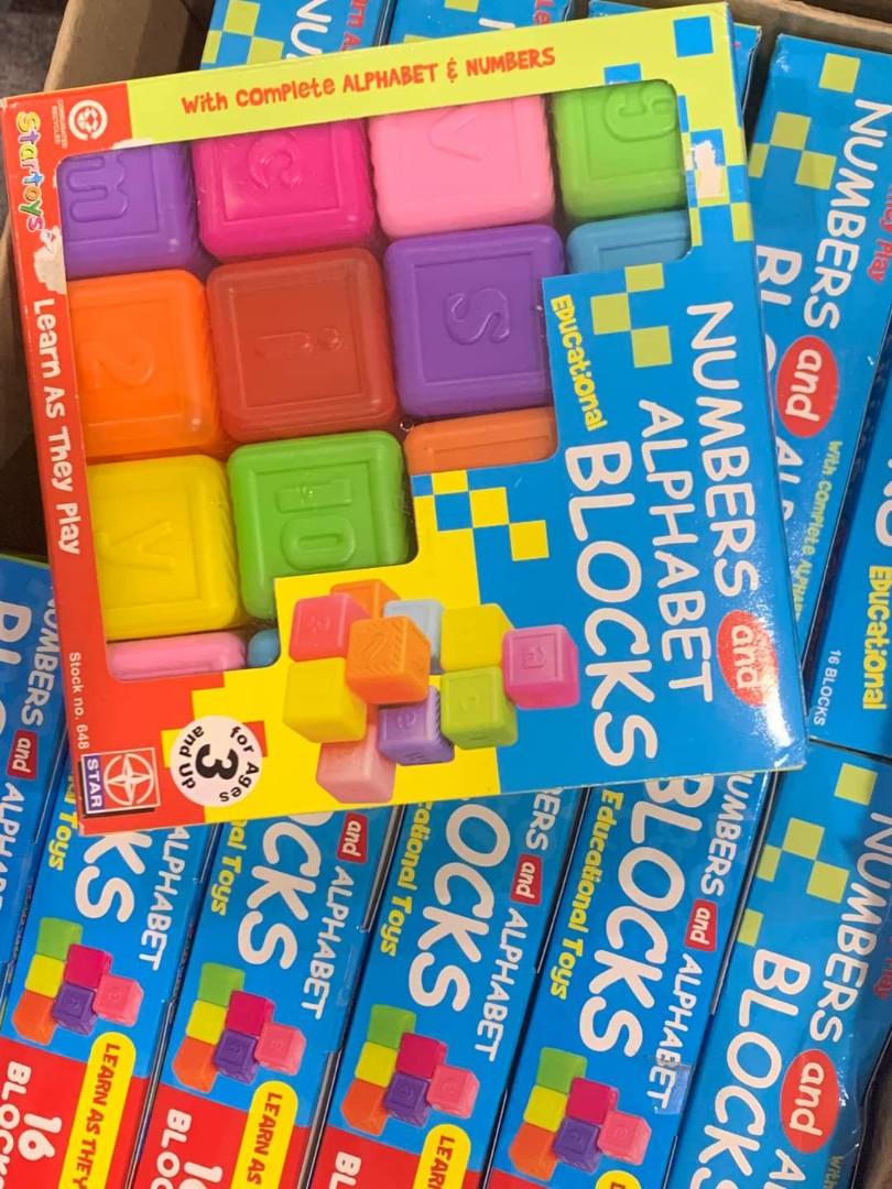 Numbers alphabet blocks, Hobbies & Toys, Toys & Games on Carousell