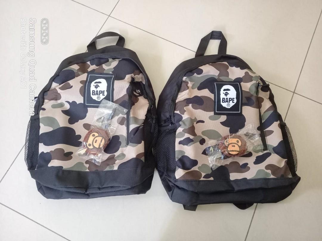 Original BAPE Backpack, Men's Fashion, Bags, Backpacks on Carousell