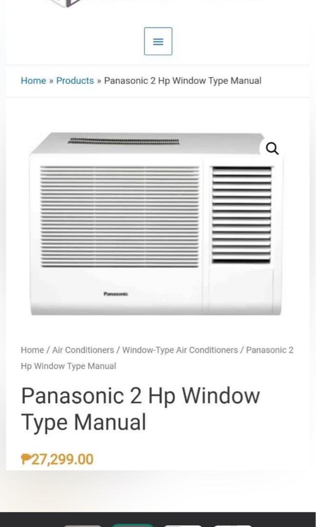 panasonic 2hp non inverter, TV & Home Appliances, Air Conditioning and ...