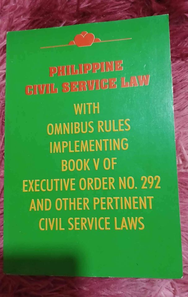 Philippine Civil Service Law, Hobbies & Toys, Books & Magazines ...