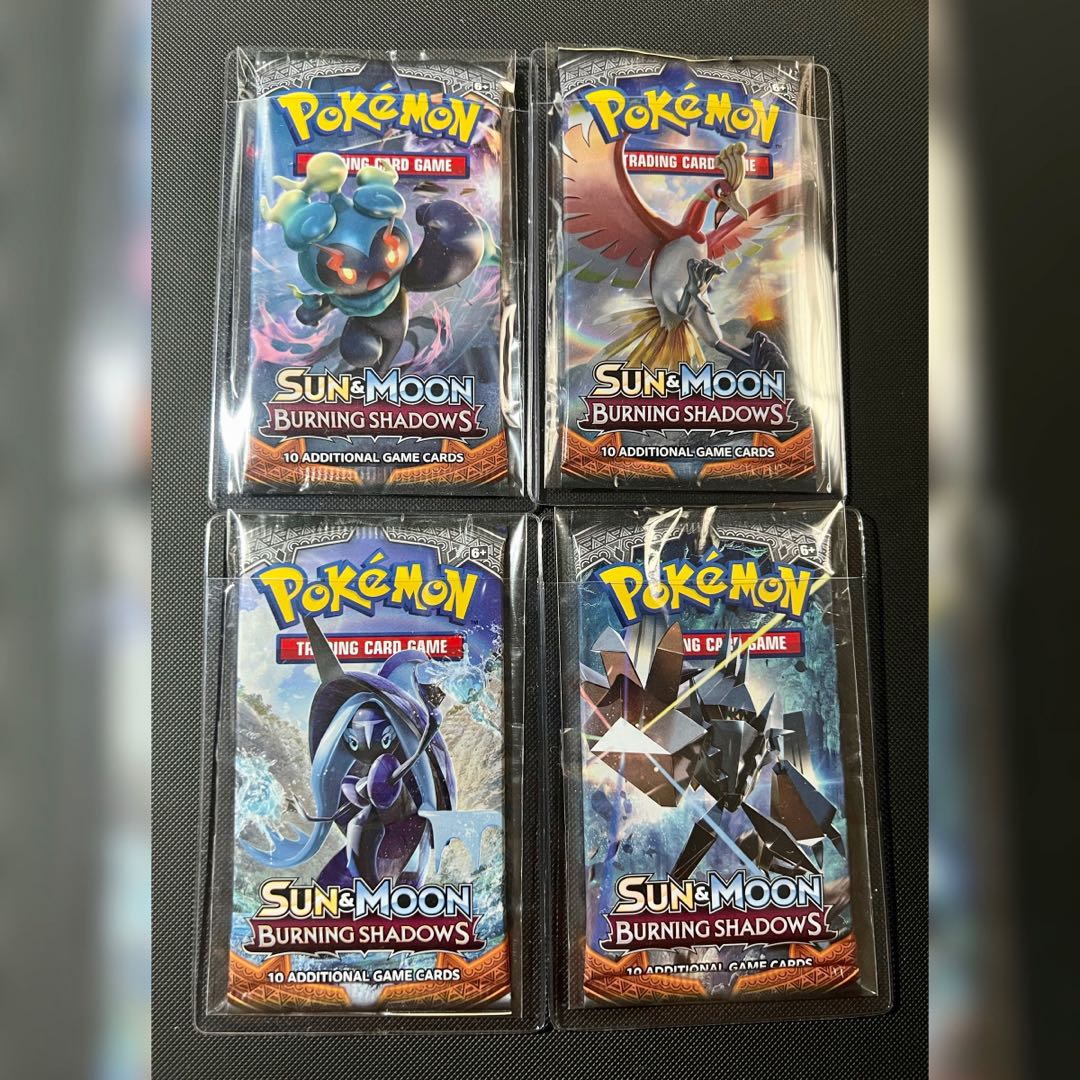 Pokemon TCG SM3 Burning Shadow Booster Pack Art Set, Hobbies & Toys ...