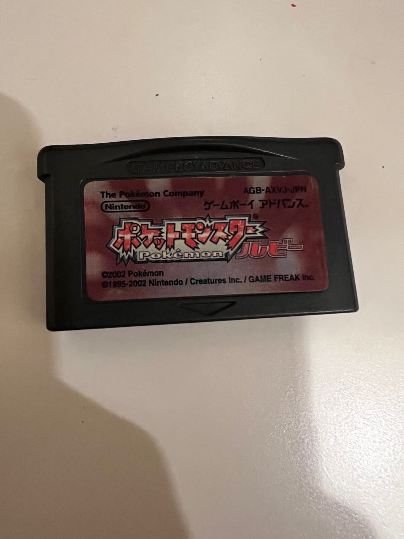 Gameboy Pokémon Ruby Japanese, Hobbies & Toys, Toys & Games on Carousell