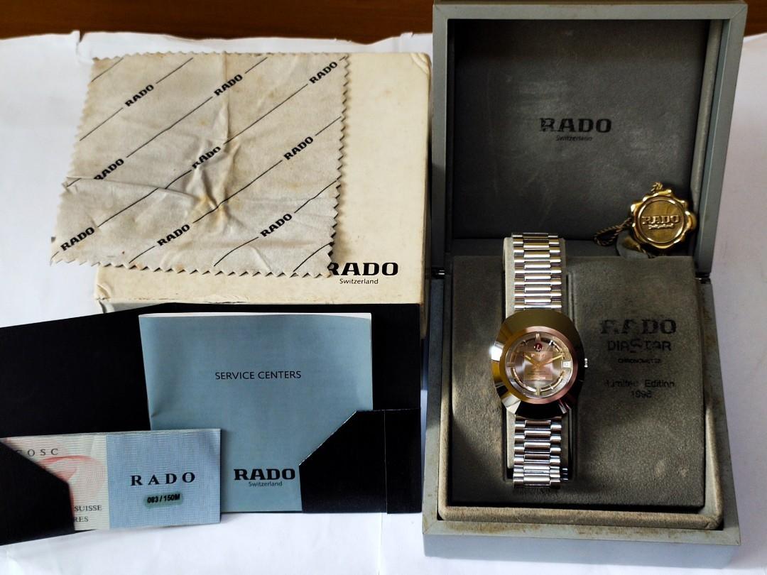 RADO DIASTAR 1 CHRONOMETER OFFICIALLY CERTIFIED "LIMITED EDITION ...