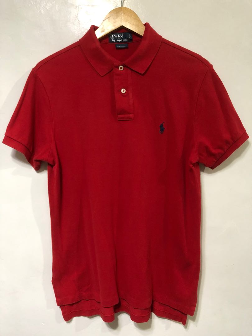 Ralph Lauren Polo Shirt (Red), Men's Fashion, Tops & Sets, Tshirts ...